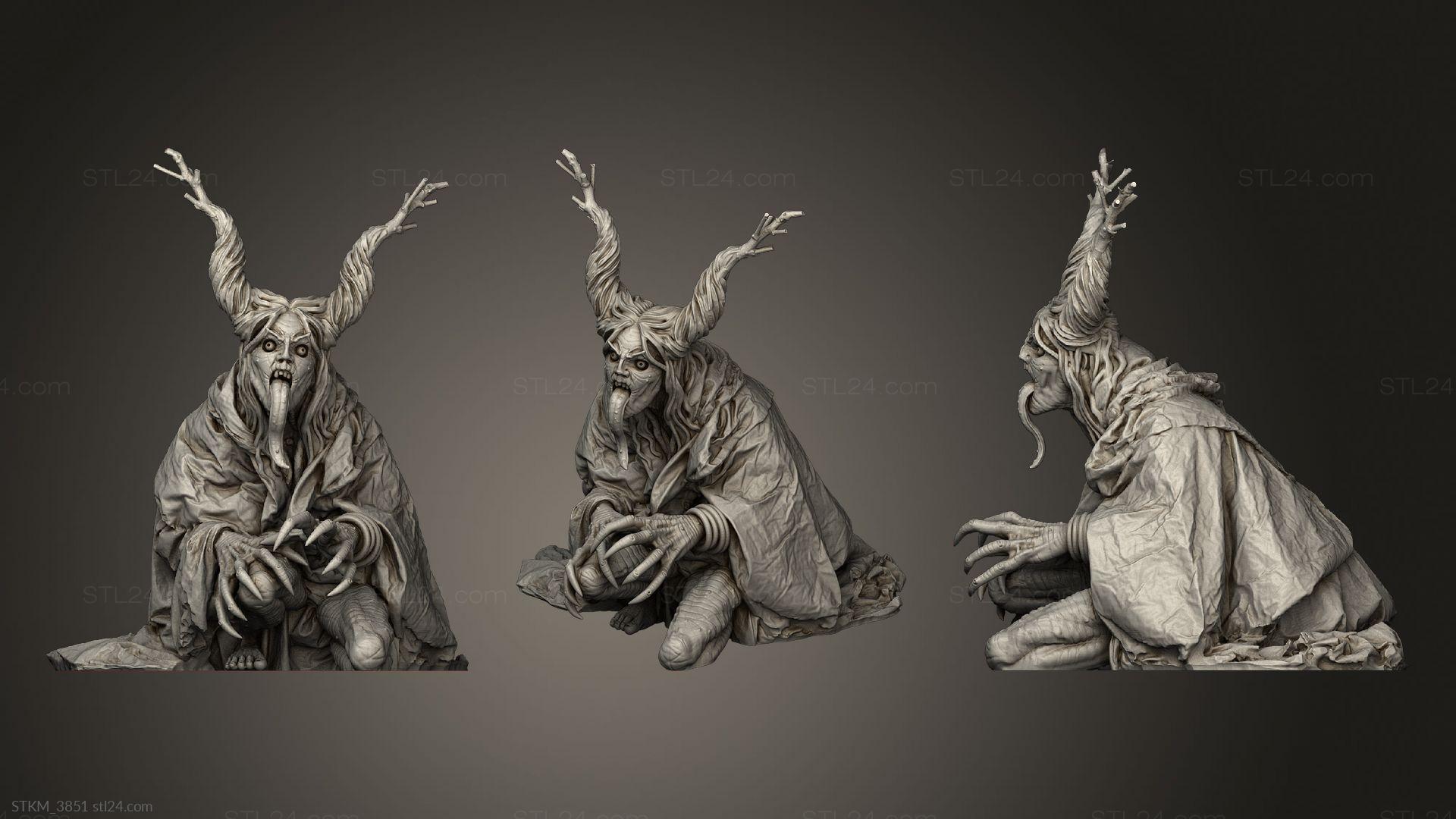 Figurines heroes, monsters and demons - Witch 5, STKM_3851. 3D stl ...